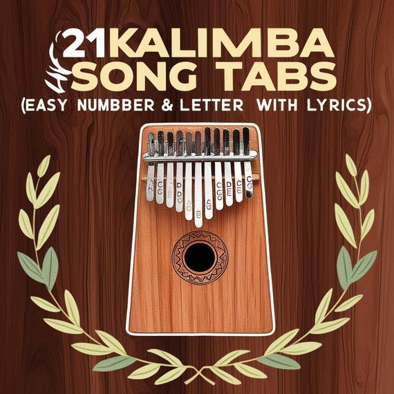 Free Kalimba Tabs Kalimba Songbook: 50 Easy Songs For Kalimba In C (10 ...