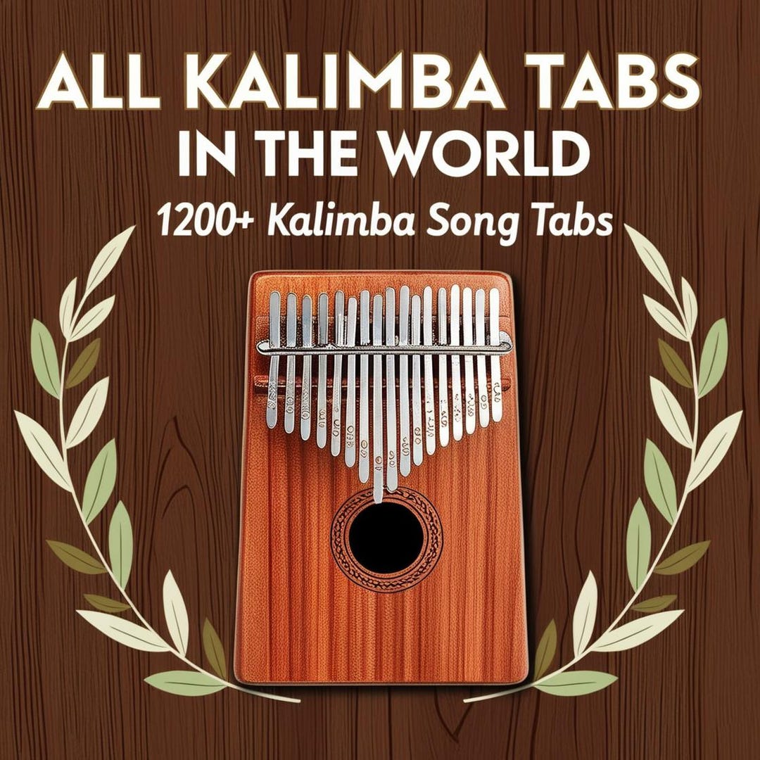 1200+ Kalimba Song Tabs: Easy-medium-hard (PDF Download) - Etsy