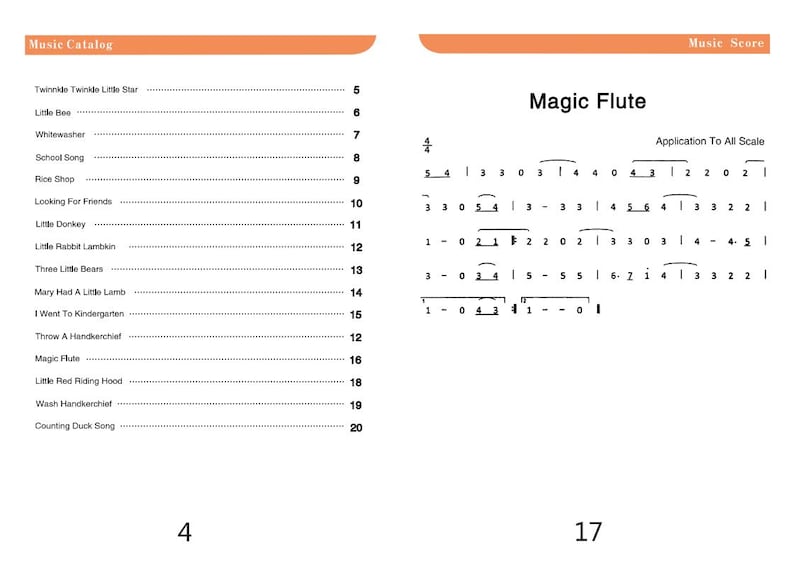 Tongue Drum Songbook: Beginner Kids Songs by Number (printable Digital ...