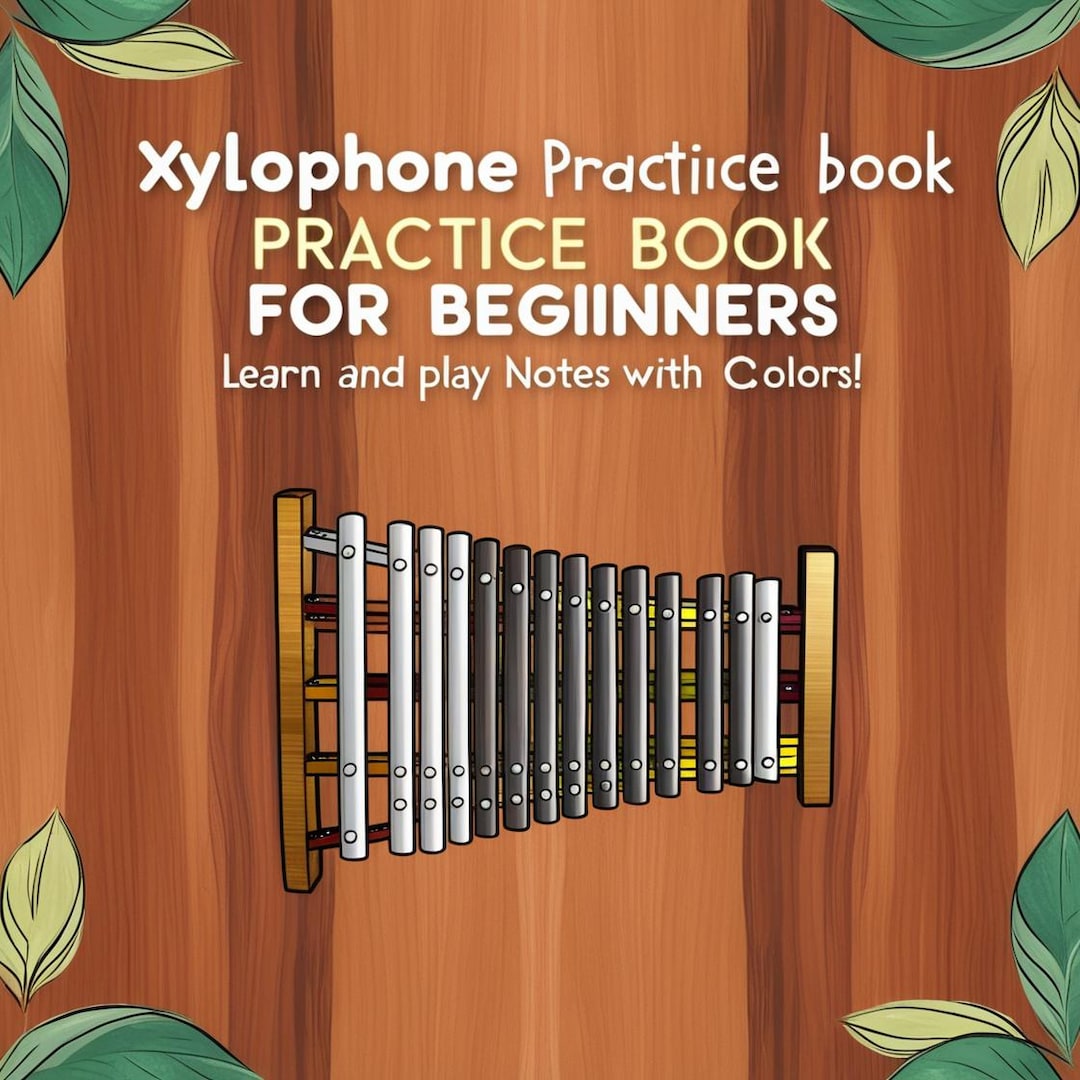 Xylophone Practice Book for Beginners Learn Notes With Colors Printable ...