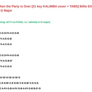 21 Key Kalimba Tutorial: 13 Songs With Letter & Number Lyrics for ...