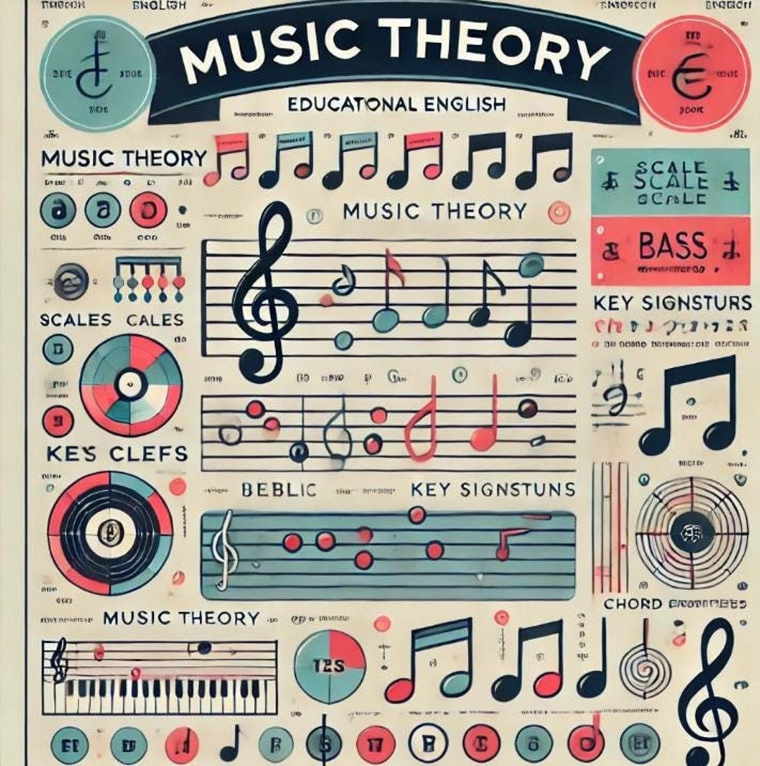 Music Theory Wallpaper ZIP, Poster Educational ,frame, Digital Dowloand ...