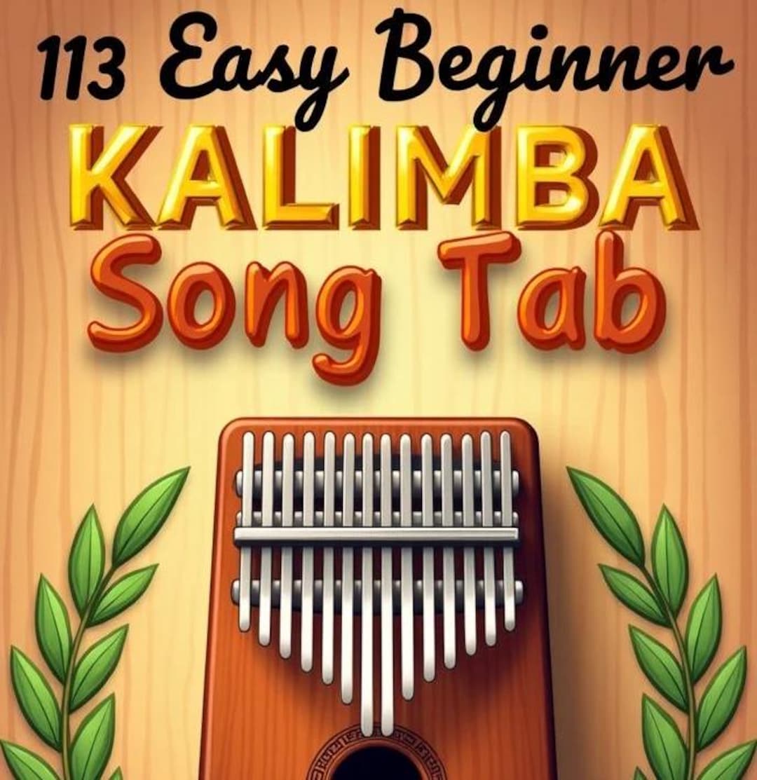 Kalimba 113 Easy Beginner Kalimba Tabs Letter & Number New Learn ...