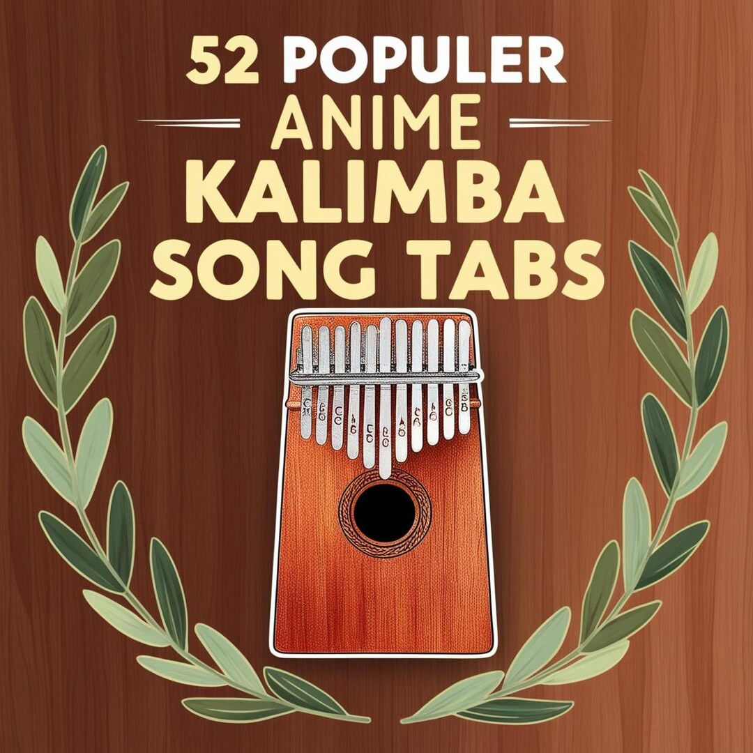 52 Anime Song Kalimba Tabs: Easy Play Thumb Piano Notes (PDF Download ...