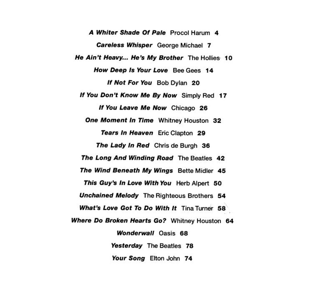 Piano Pop Songbook: 1960s-90s Sheet Music, Guitar & Vocal Chords ...