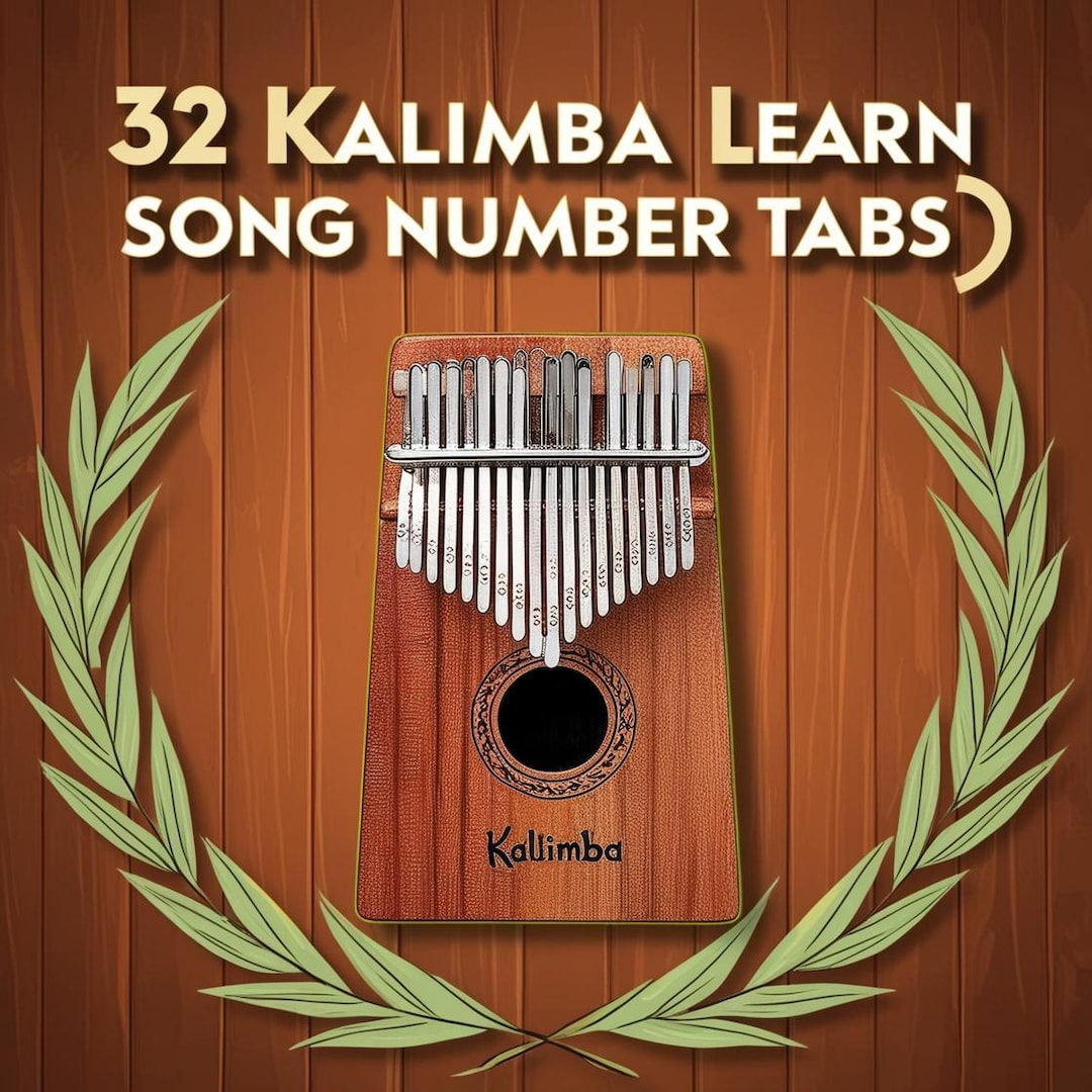 Kalimba 32 Learn Song Kalimba & Thumb Piano EASY Number Tabs Kalimba ...