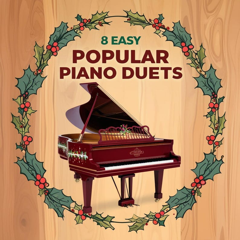 Easy Piano Duets Songbook: Beginner Sheet Music (PDF Tutorial) - Etsy
