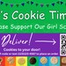 Girl Scout Cookies Yard Sign With QR Code, 12x18 Printable Cookie Lawn ...