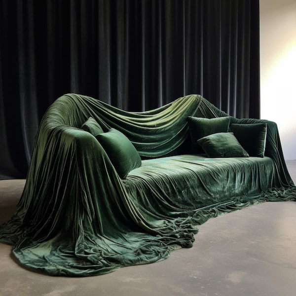 Velvet Sofa Cover - Etsy