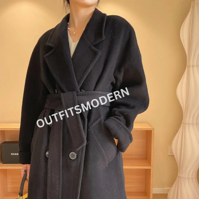 Classic Camel Cashmere Coat 101801 Autumn and Winter New Woolen Mid ...