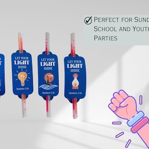 Let Your Light Shine Glow Stick Tags Let Your Light Shine Bracelet ...