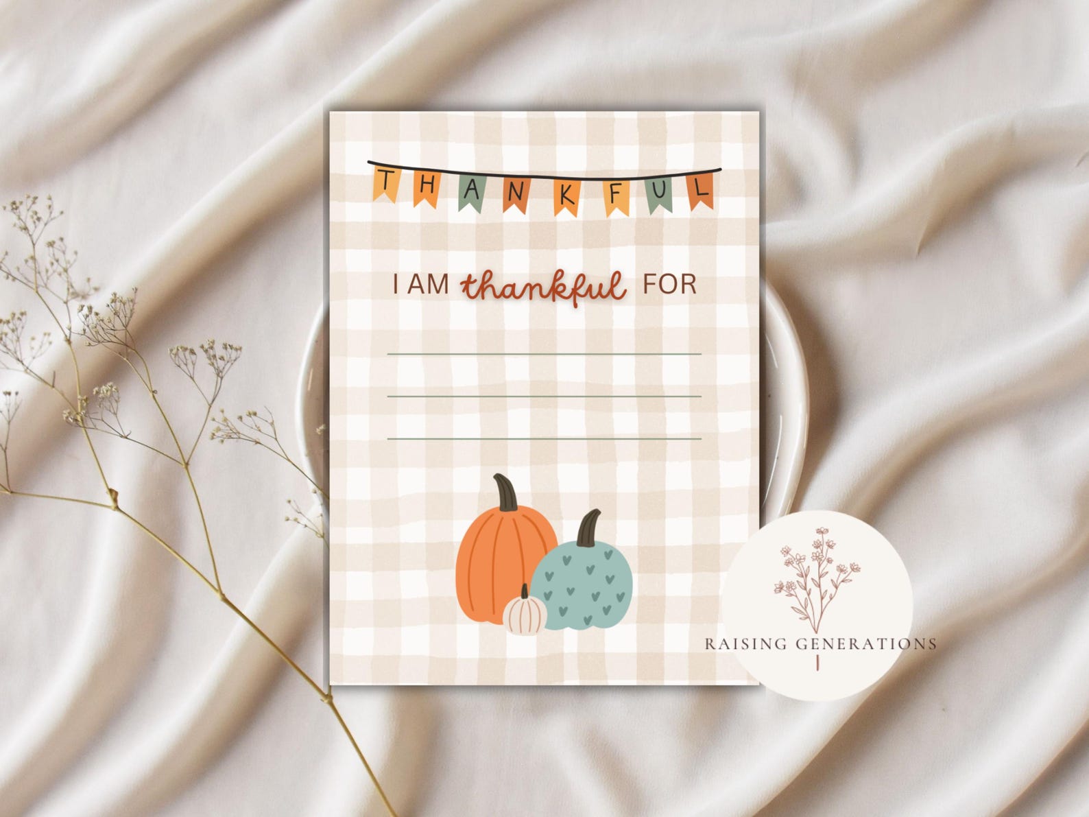 Thankfulness Cards I Am Thankful for Cards Printable Gratitude Cards ...
