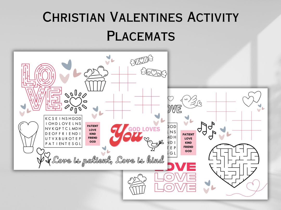 Christian Valentines Color Activity Kids Valentine Coloring About Gods ...