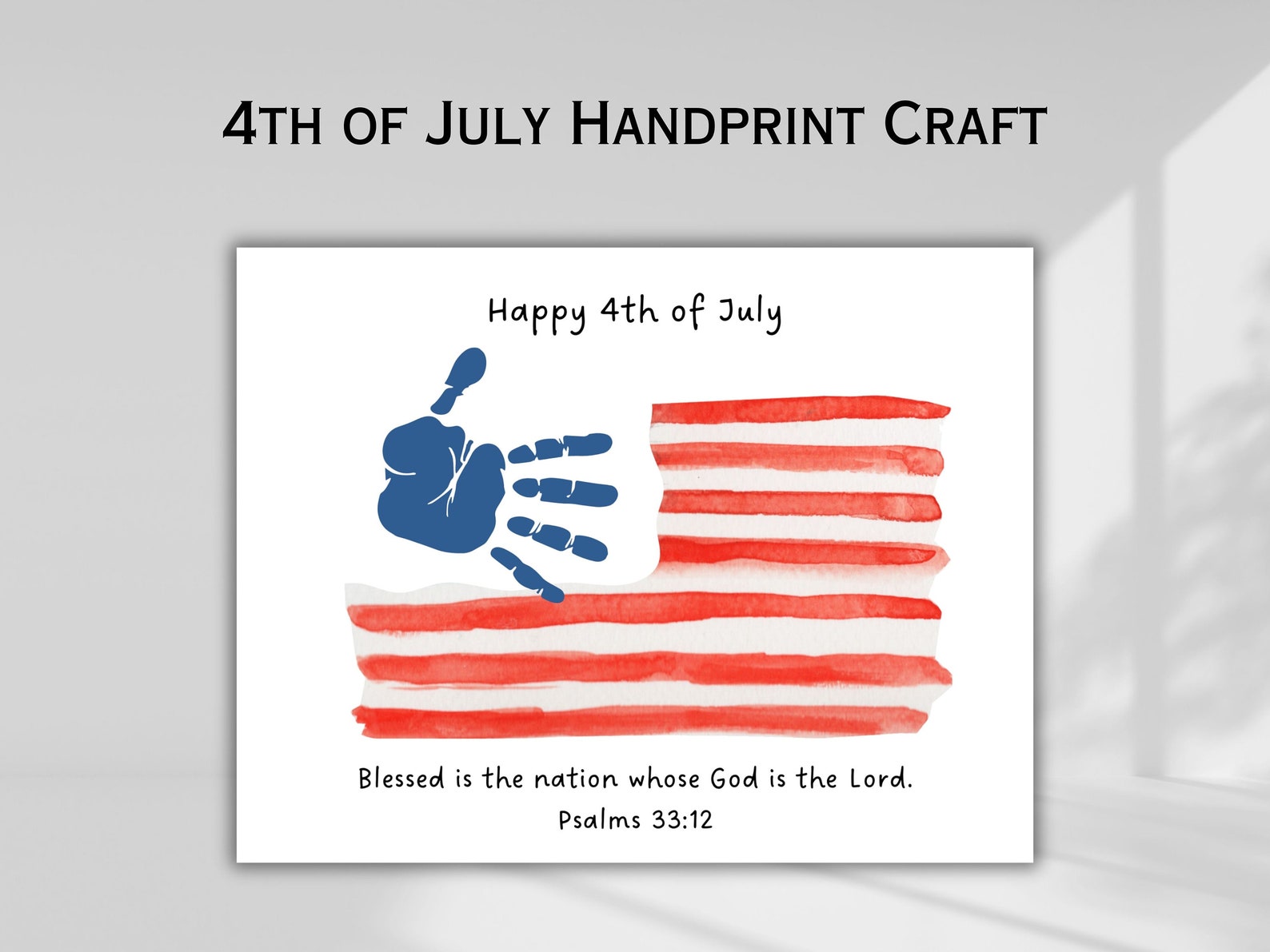 Christian 4th of July Craft for Kids 4th of July Handprint Craft Sunday ...