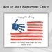 Christian 4th of July Craft for Kids 4th of July Handprint Craft Sunday ...