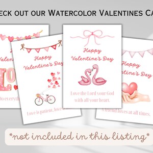 Valentines Bible Verse Cards for Kids, Classmates | DIY Christian ...