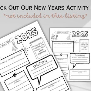 Christian New Years Coloring Pages New Years Sunday School Activity New ...