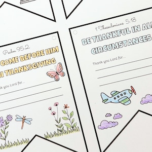 Thanksgiving Bible Craft for Kids I Am Thankful for Banner Sunday ...