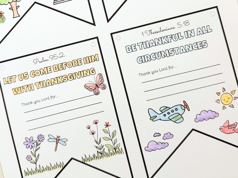 Thanksgiving Bible Craft for Kids I Am Thankful for Banner Sunday ...