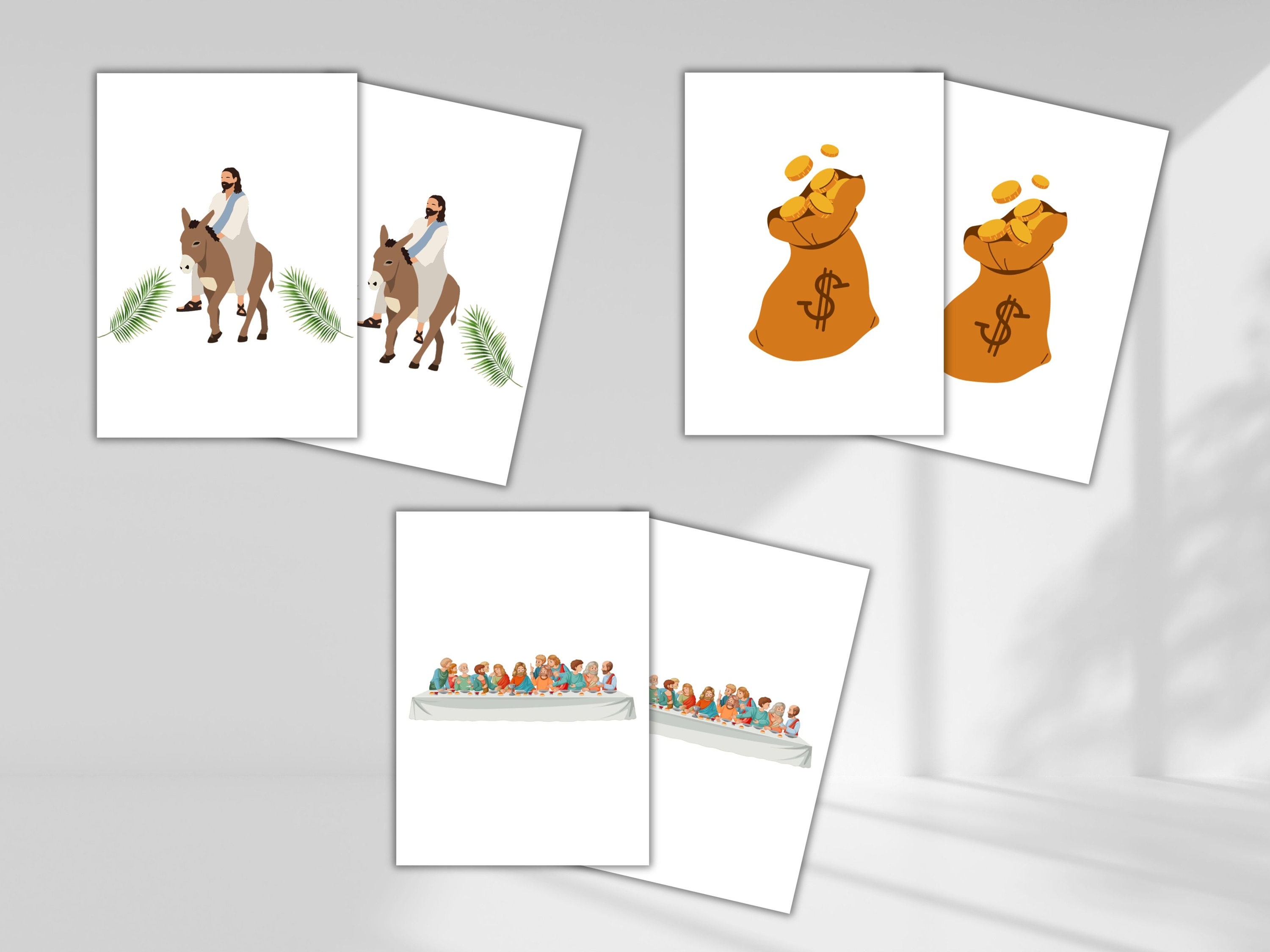 Christian Easter Memory Matching Game for Kids, Children Sunday School ...