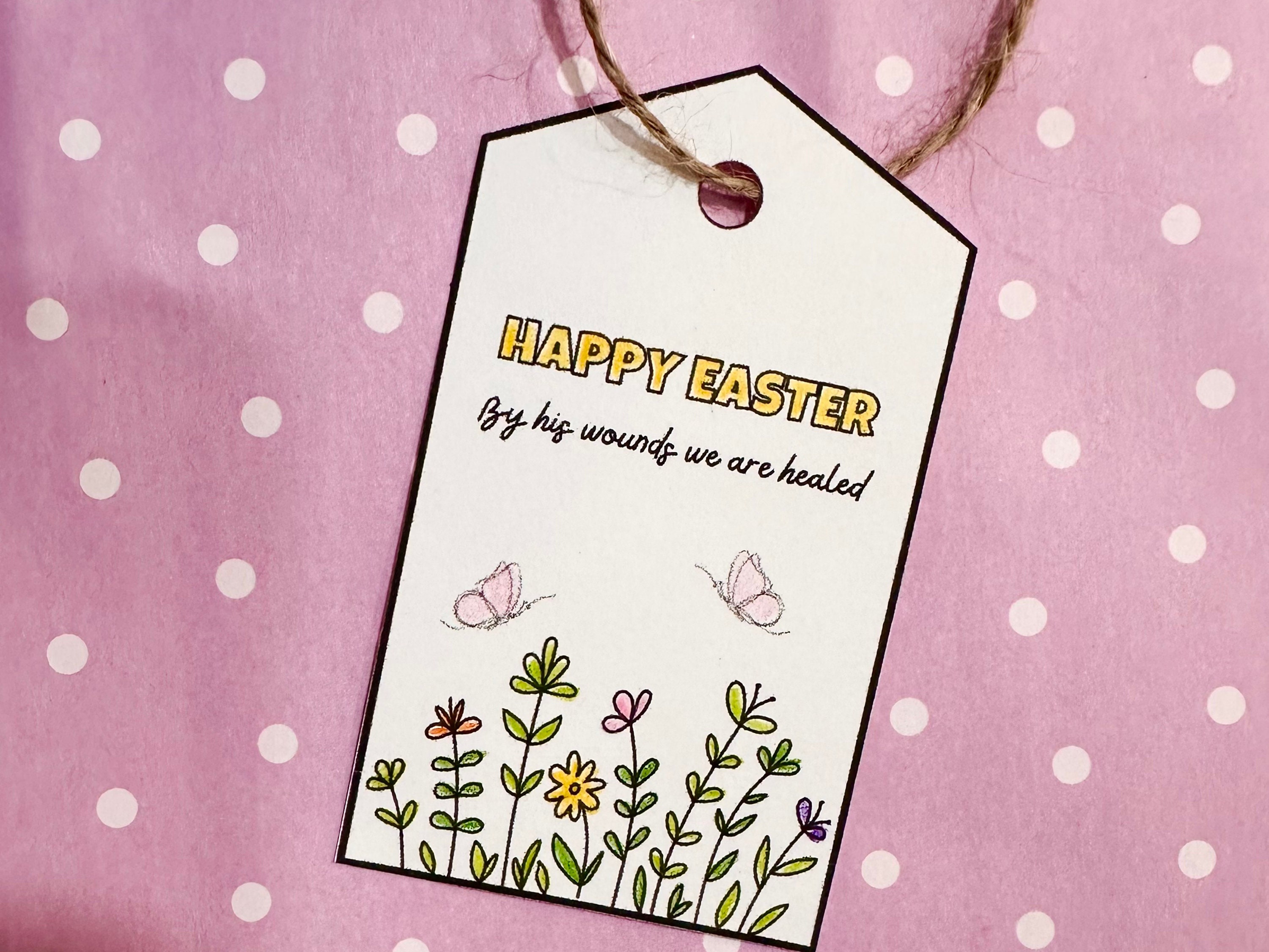 Printable Easter Gift Tag Sunday School Craft for Kids Bible Verse ...