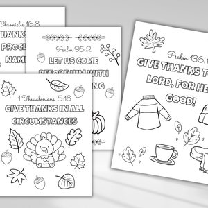 Thanksgiving Bible Craft for Kids Bible Verse Coloring Printable Sunday ...