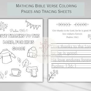 Thanksgiving Bible Craft for Kids Bible Verse Coloring Printable Sunday ...