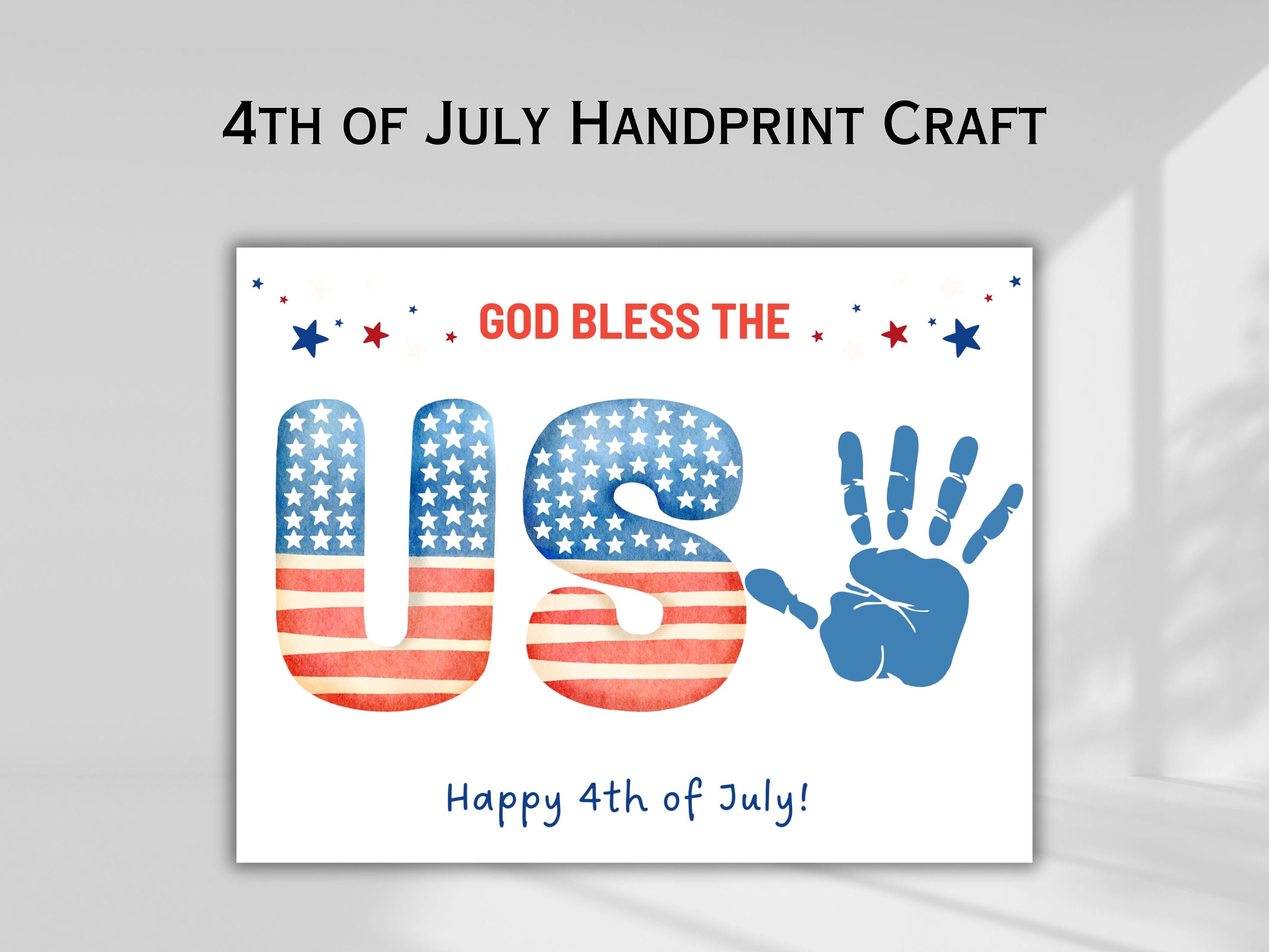 Christian 4th of July Craft for Kids 4th of July Handprint Craft Sunday ...