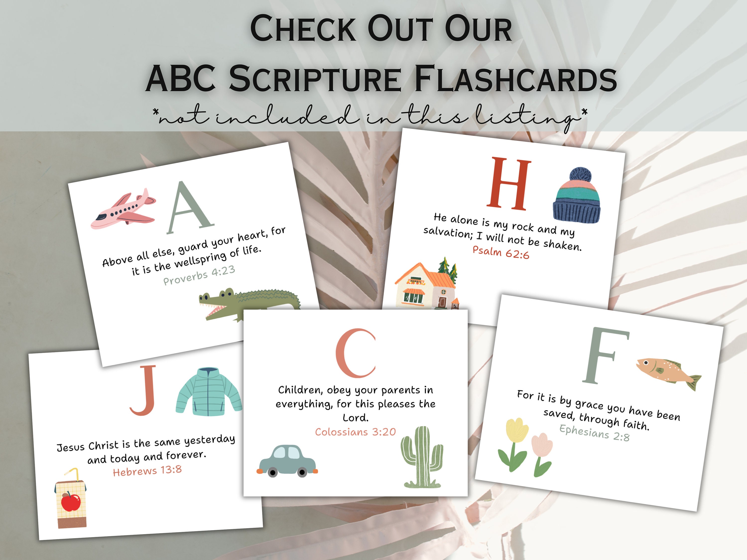 Alphabet Bible Verses ABC Scripture Copywork Printable Handwriting ...