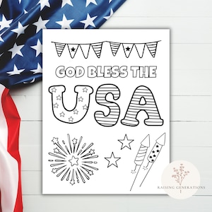Christian 4th of July Coloring Pages 4th of July Craft for Kids Church ...