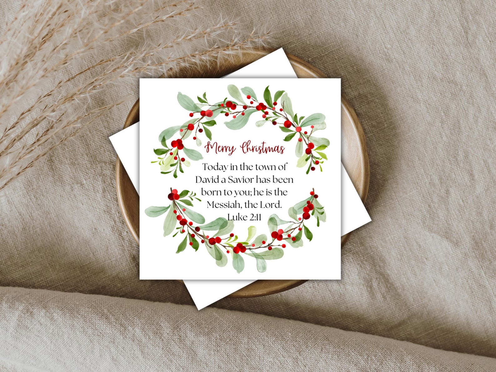 Christmas Bible Verse Cards Christmas Scripture Cards Christian ...