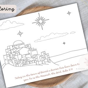 Christian Christmas Activity Pages Holiday Craft for Kids Bible Lesson ...