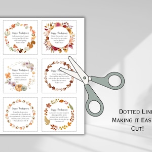 Thanksgiving Bible Verse Cards Thanksgiving Scripture Cards Christian ...