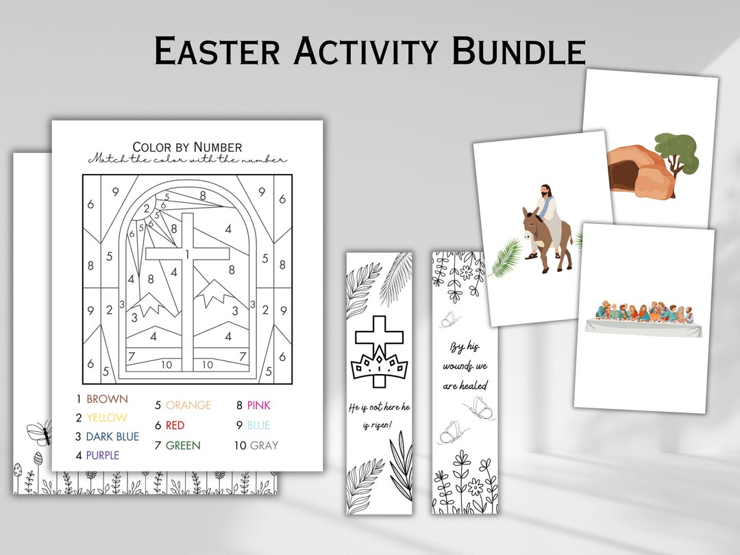 Printable Christian Easter Games for Kids, Children Sunday School ...