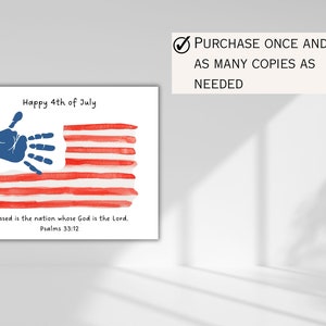 Christian 4th of July Craft for Kids 4th of July Handprint Craft Sunday ...