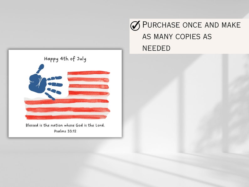 Christian 4th of July Craft for Kids 4th of July Handprint Craft Sunday ...