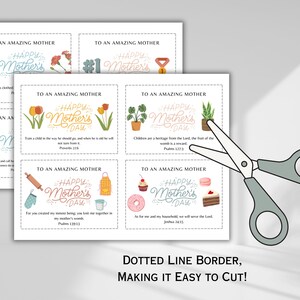Christian Mothers Day Floral Cards Church Gift Tag for Mothers ...