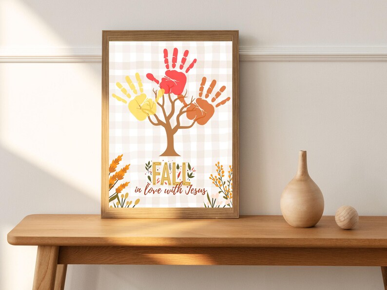Fall in Love With Jesus Craft Fall for Jesus Handprint Craft for Kids ...