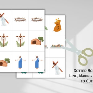 Christian Easter Memory Matching Game for Kids, Children | Sunday ...