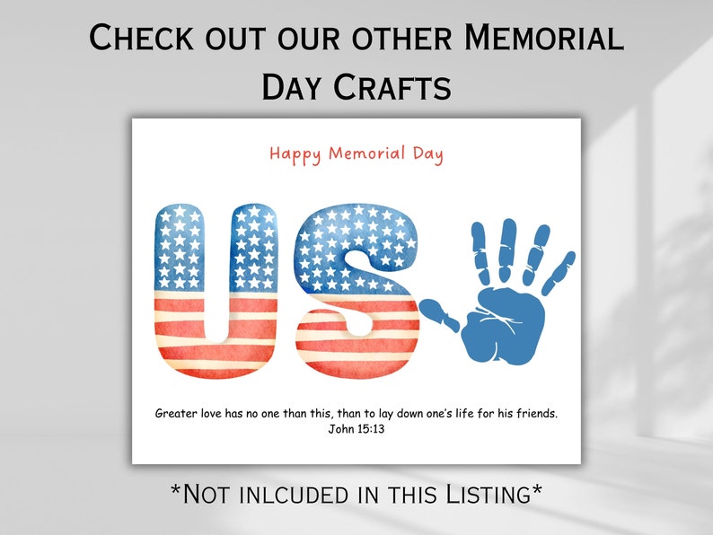 Christian Memorial Day Craft Memorial Day PNG Memorial Day Handprint ...