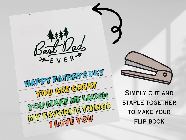 Printable Fathers Day Craft Personalized Gift for Dad From Kid ...