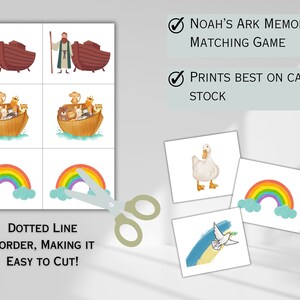 Noah's Ark Activity Bundle Printable Bible Lesson Sunday School Craft ...