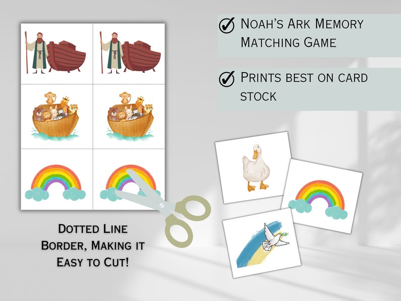Noah's Ark Activity Bundle Printable Bible Lesson Sunday School Craft ...