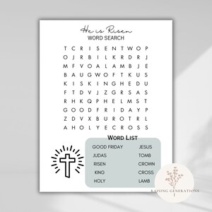 Christian Easter Activity Pages for Kids | Sunday School Easter Sunday ...