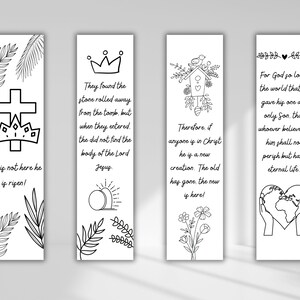 8 Christian Easter Coloring Bookmark Bundle | Children's Ministry ...