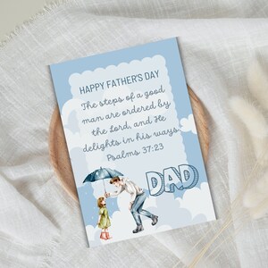 Christian Father's Day Cards Father's Day Printable Bible Verse Cards ...
