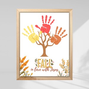 Fall in Love With Jesus Craft Fall for Jesus Handprint Craft for Kids ...