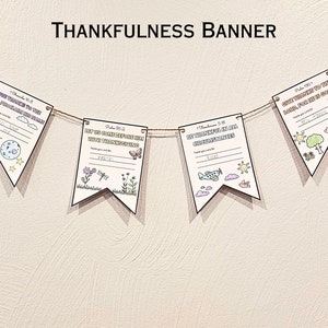 Thanksgiving Bible Craft for Kids I Am Thankful for Banner Sunday ...