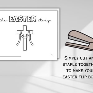 Printable Easter Story Color Book for Kids Easter Craft Sunday School ...