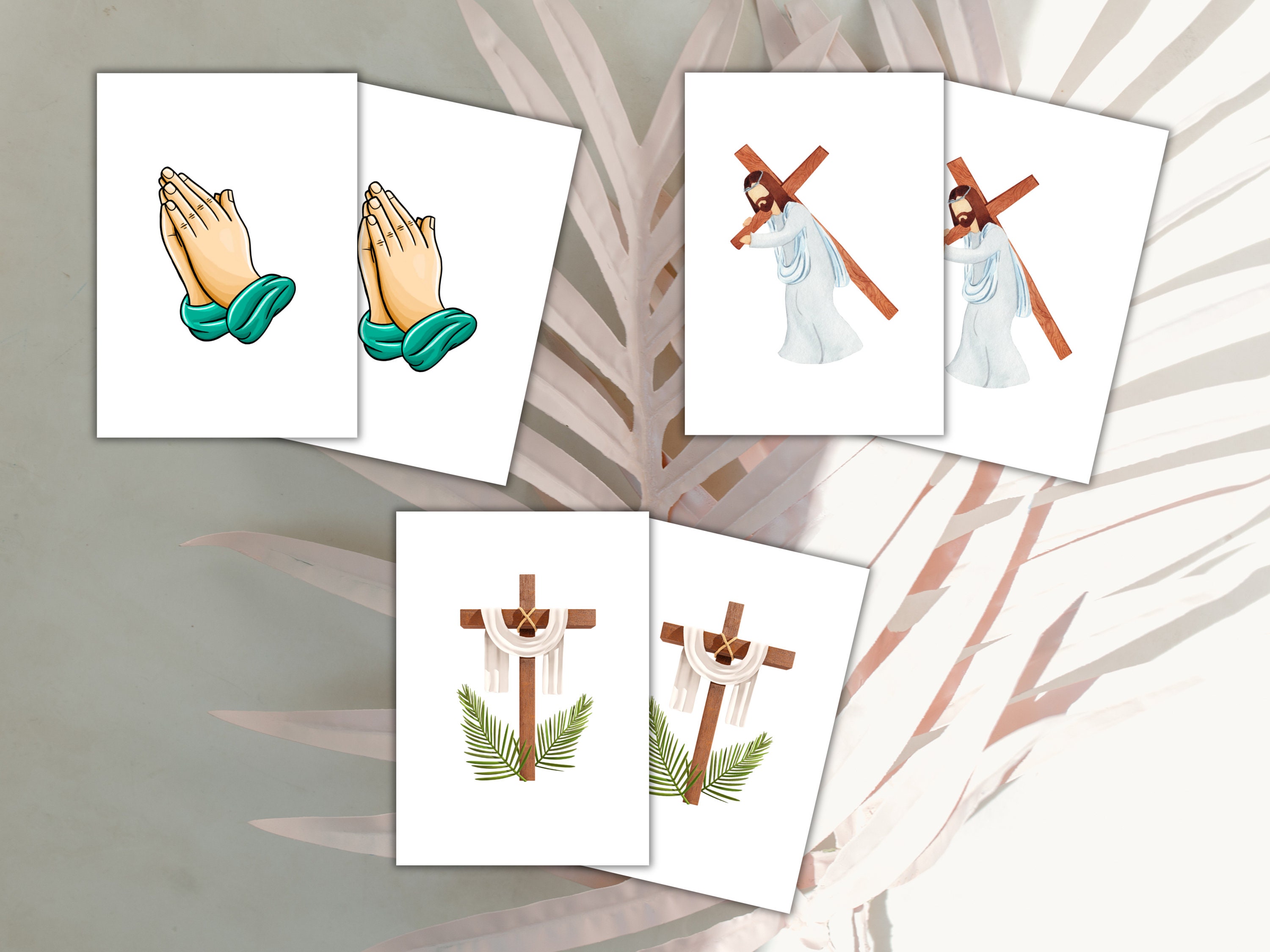 Christian Easter Memory Matching Game for Kids, Children Sunday School ...